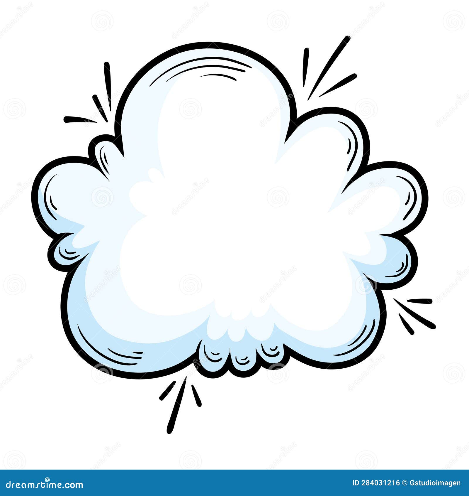 Cloud pop art style stock vector. Illustration of element - 284031216