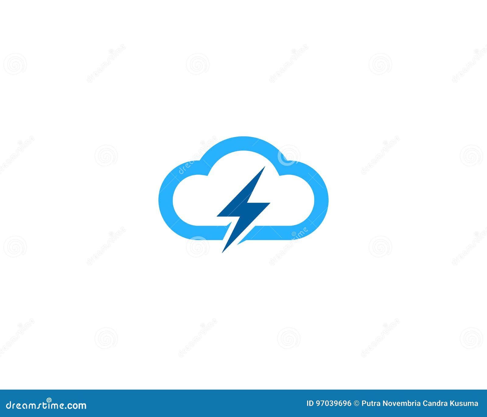 Cloud Power Energy Icon Logo Design Element Stock Vector - Illustration ...