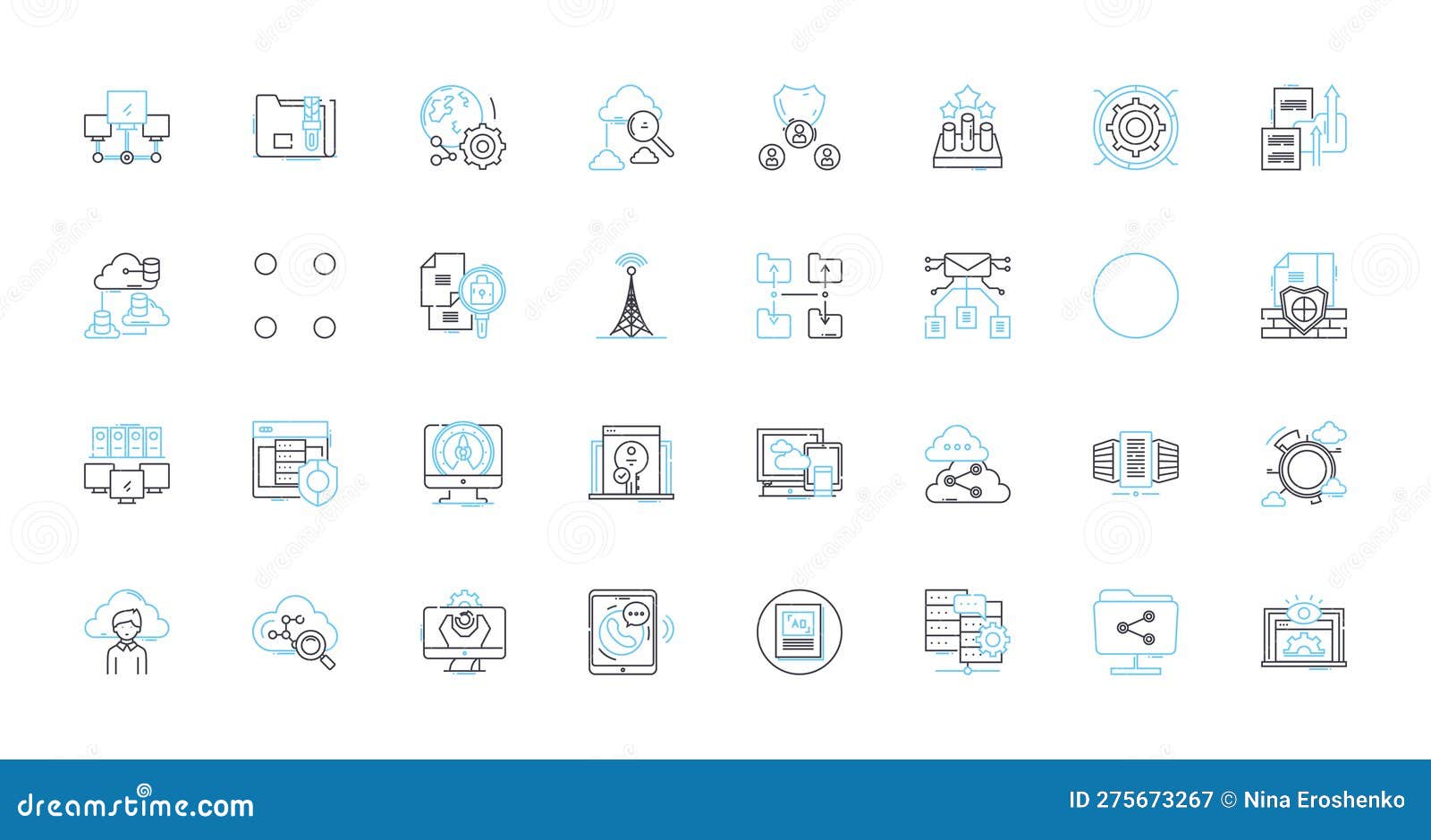 Cloud Probability Linear Icons Set. Chance, Forecast, Possibility ... Cloud Probability Linear Icons Set. Chance, Forecast, Possibility ...