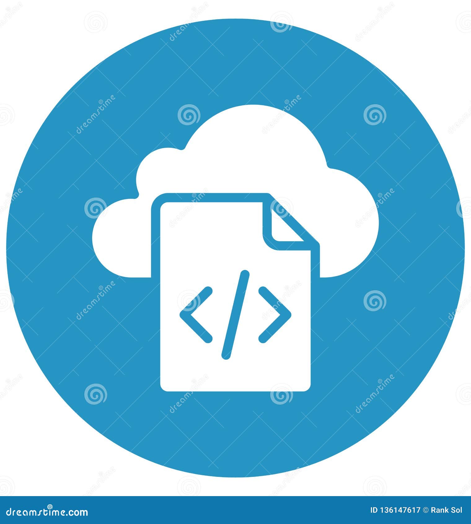 Programming. Isolated Flat Style Colored Illustration. School Lessons ...