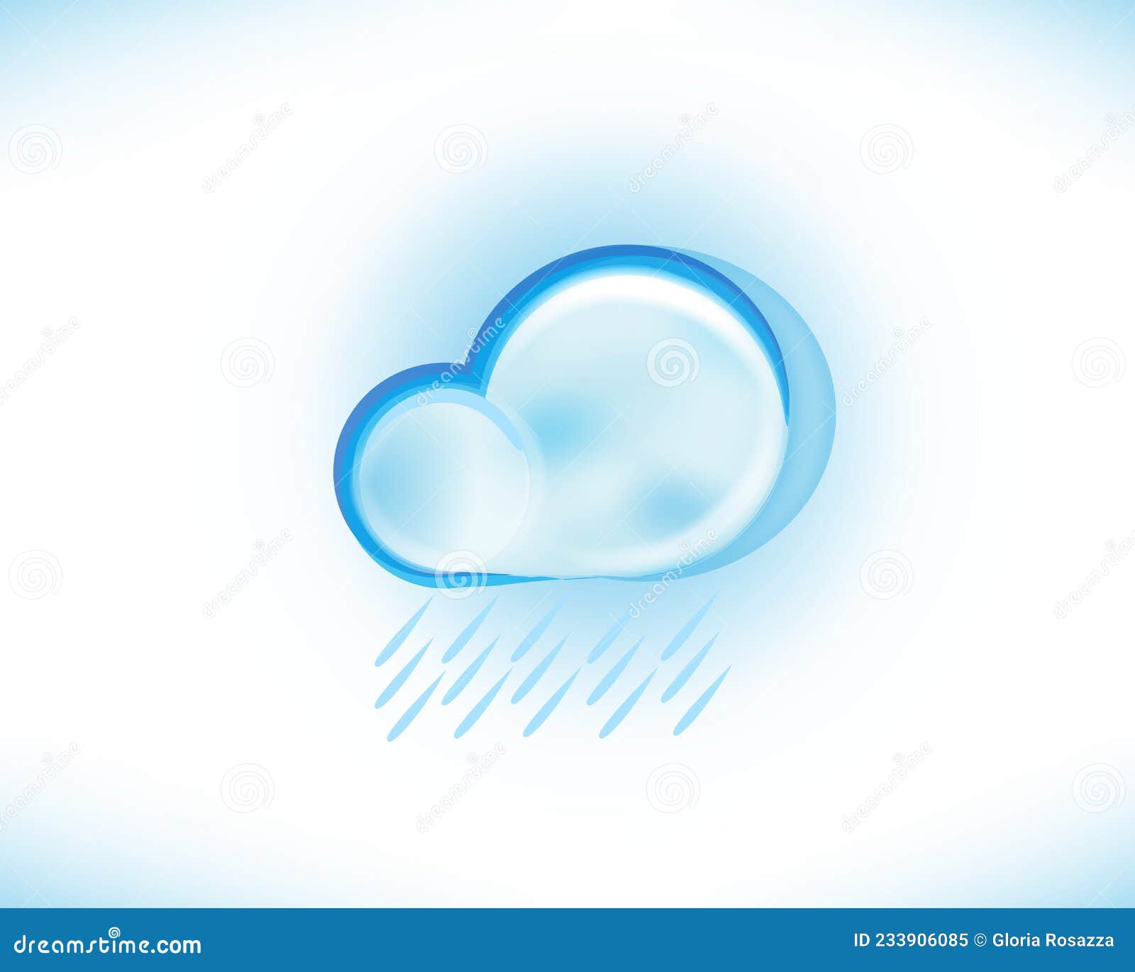 Cloud Rain Icon Logo Vector Stock Vector - Illustration of beautiful ...