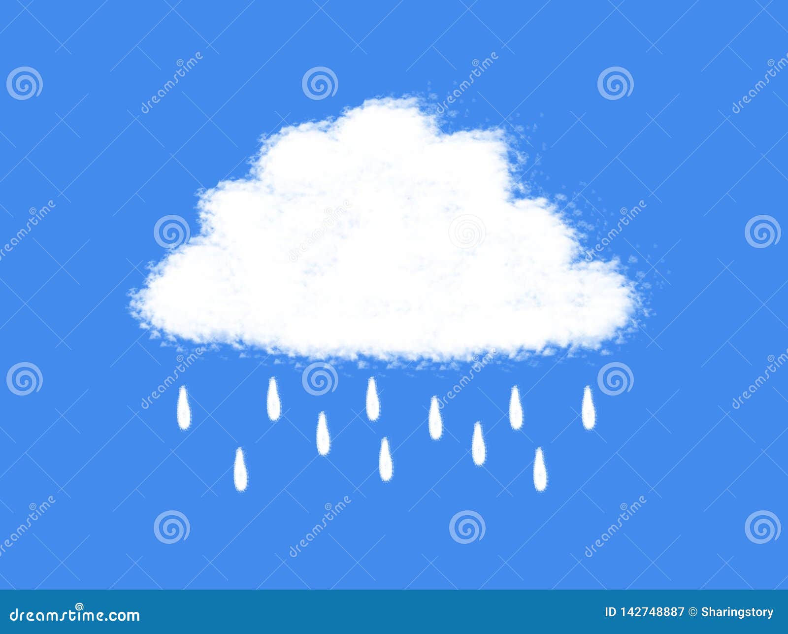Cloud and rain cloud shape stock illustration. Illustration of clear ...