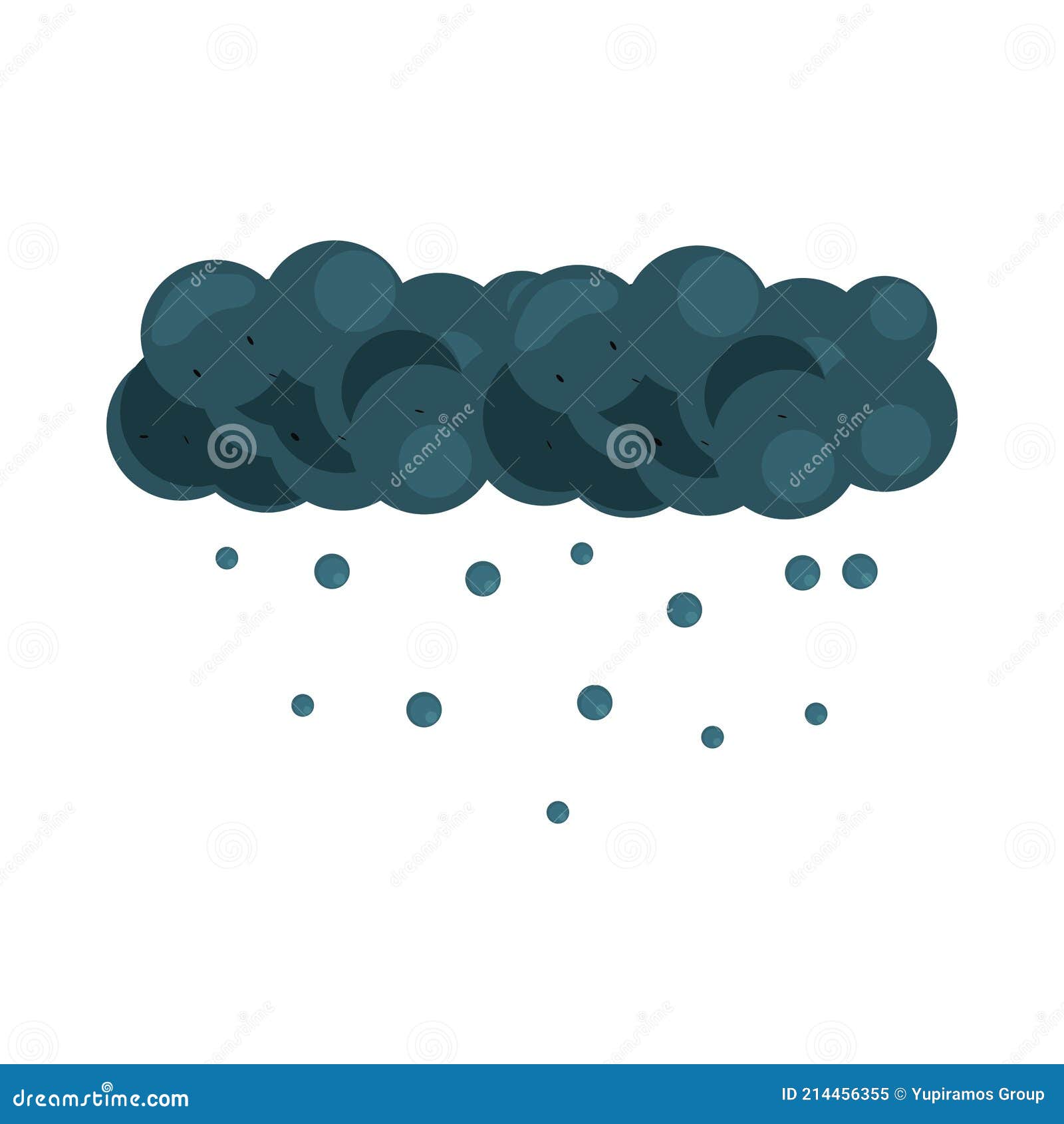 Cloud raindrops natural stock vector. Illustration of storm - 214456355