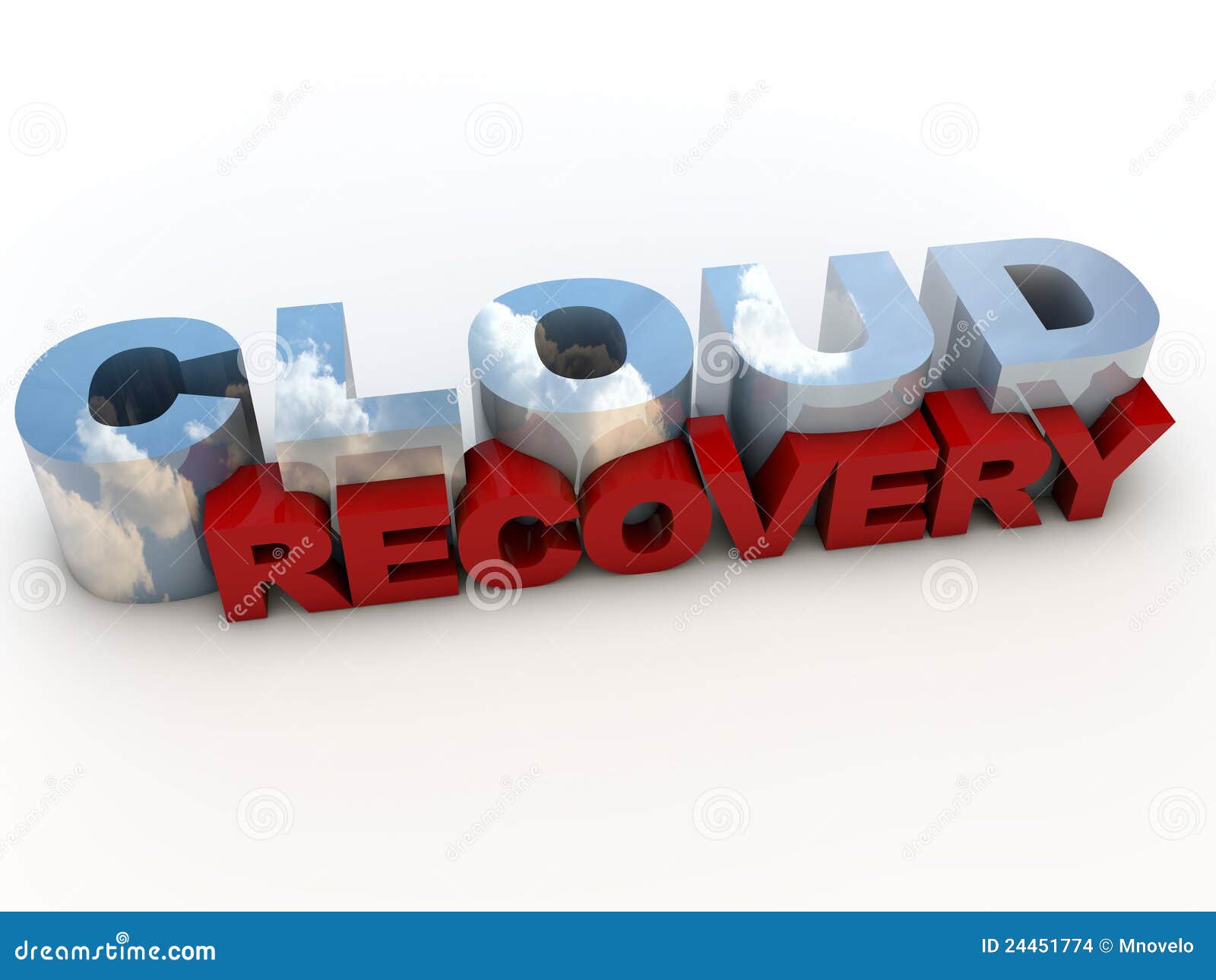 Cloud Recovery stock illustration. Illustration of internet - 24451774