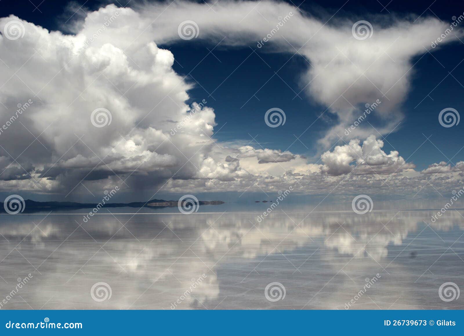 Cloud reflection stock image. Image of travel, bolivia - 26739673