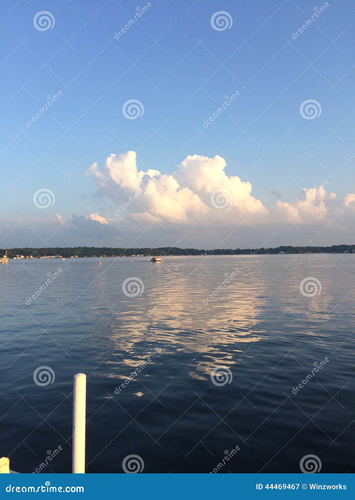 Cloud reflection on lake stock image. Image of lake, cloud - 44469467
