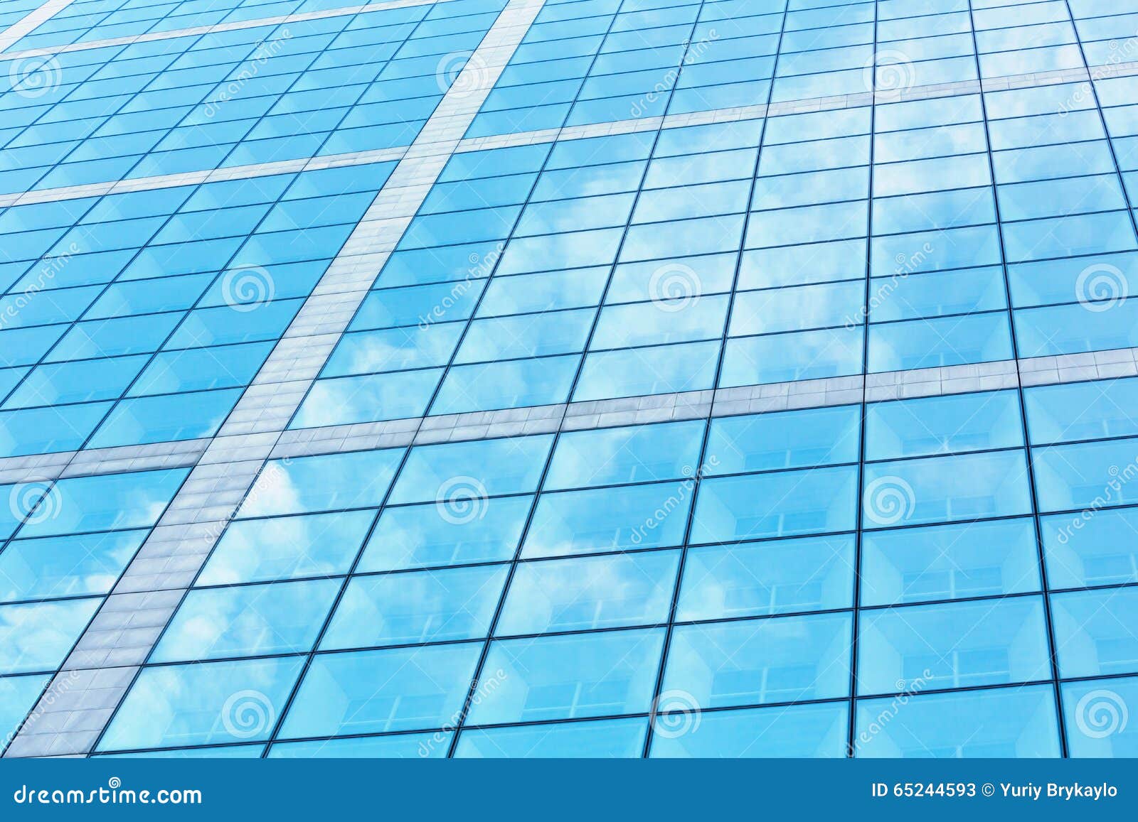 Cloud Reflections in Skyscraper Wall Stock Image - Image of background ...