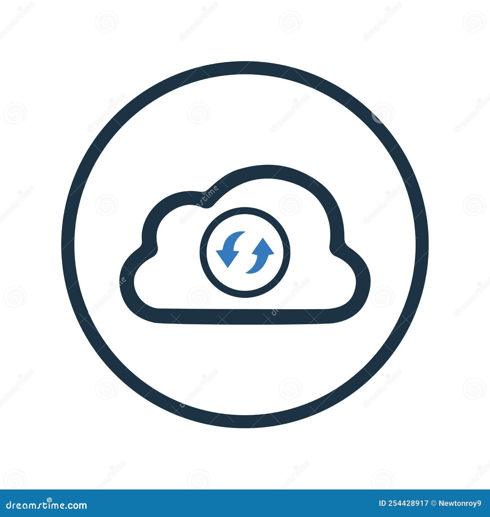 Cloud, Refresh, Update Icon. Simple Vector Illustration Stock Vector ...