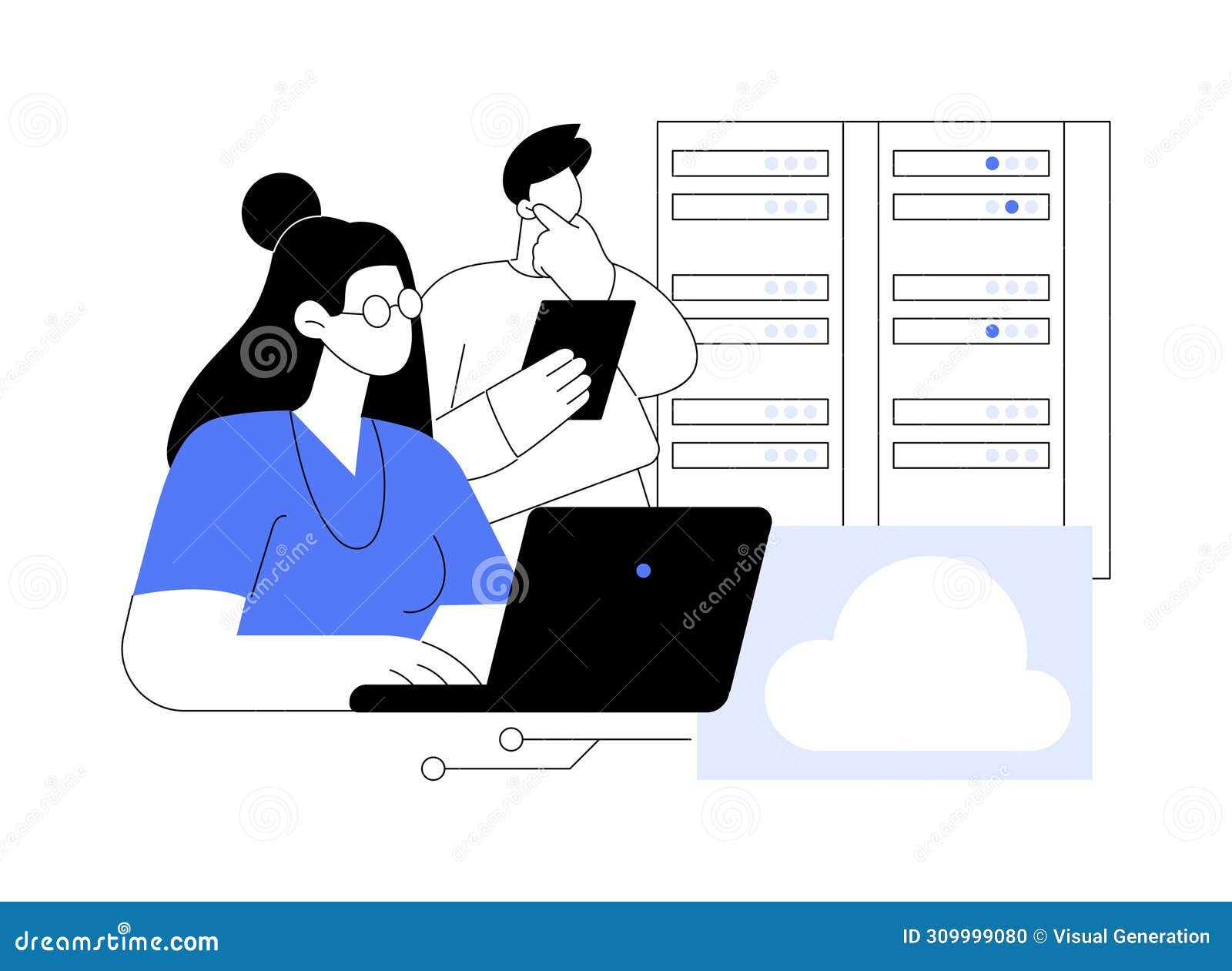 Cloud Reliability Engineer Isolated Cartoon Vector Illustrations. Stock ...