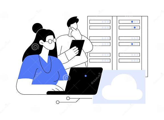 Cloud Reliability Engineer Isolated Cartoon Vector Illustrations. Stock ...