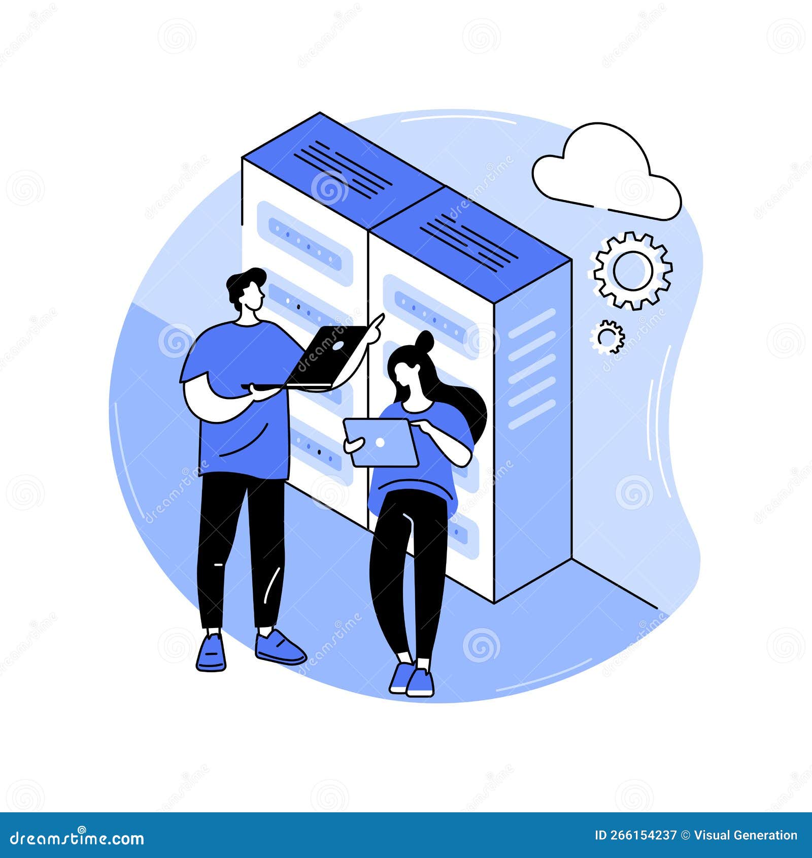 Cloud Reliability Engineer Isolated Cartoon Vector Illustrations. Stock ...