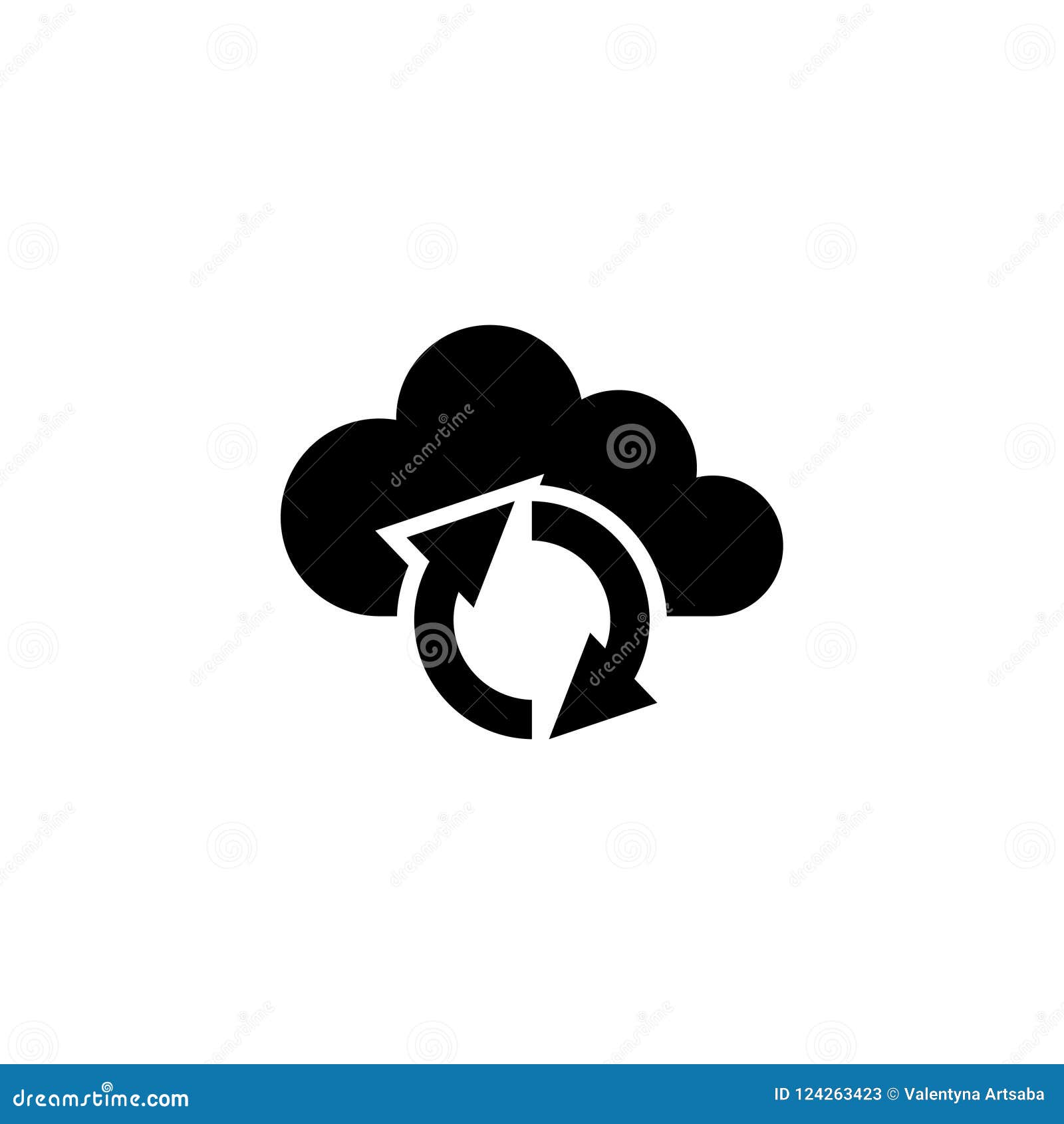 Cloud Reload Sync Refresh Flat Vector Icon Stock Vector - Illustration ... Cloud Reload Sync Refresh Flat Vector Icon Stock Vector - Illustration ...