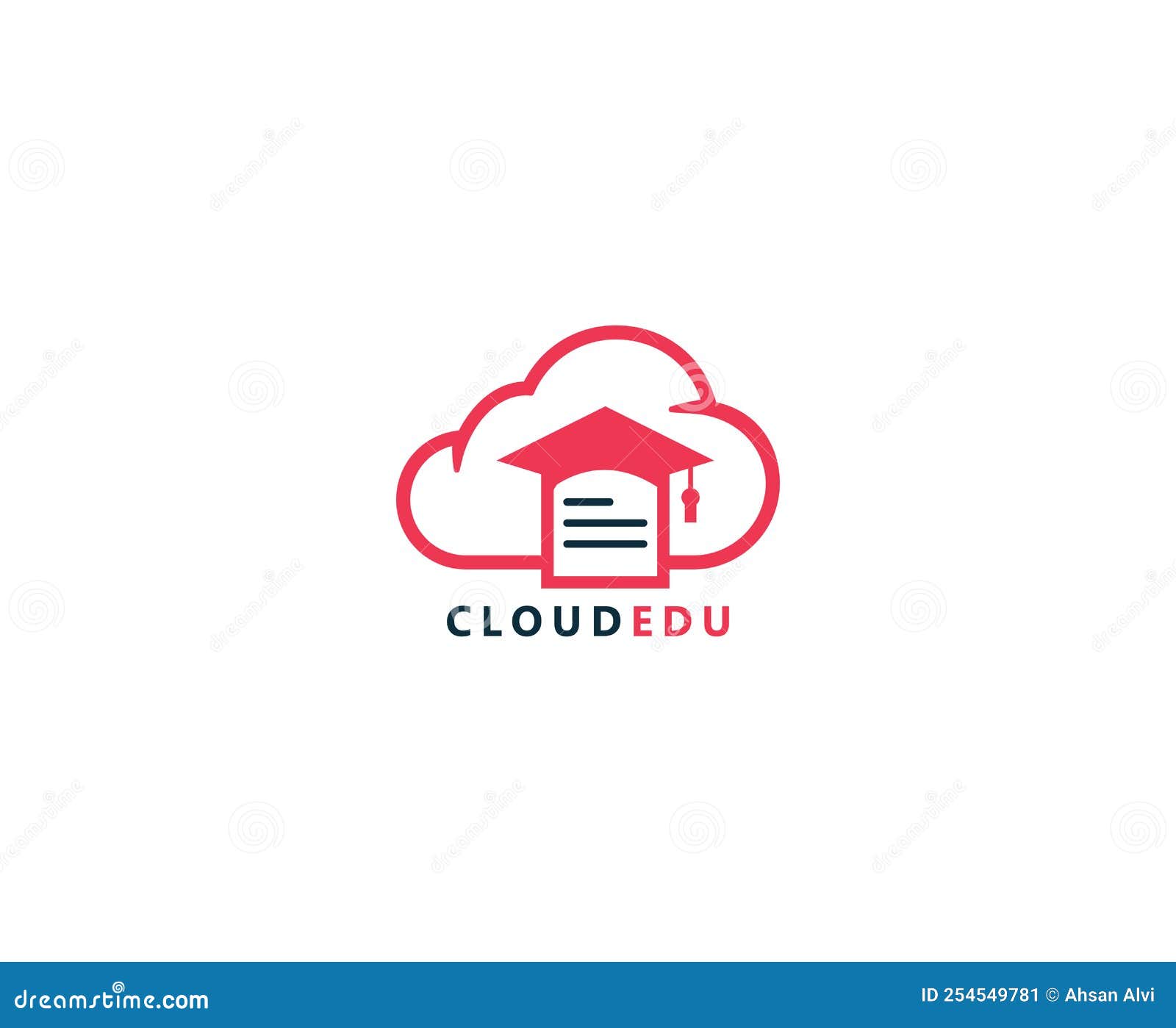 Cloud Report Icon Logo Design. Vector Illustration Icon with the ...