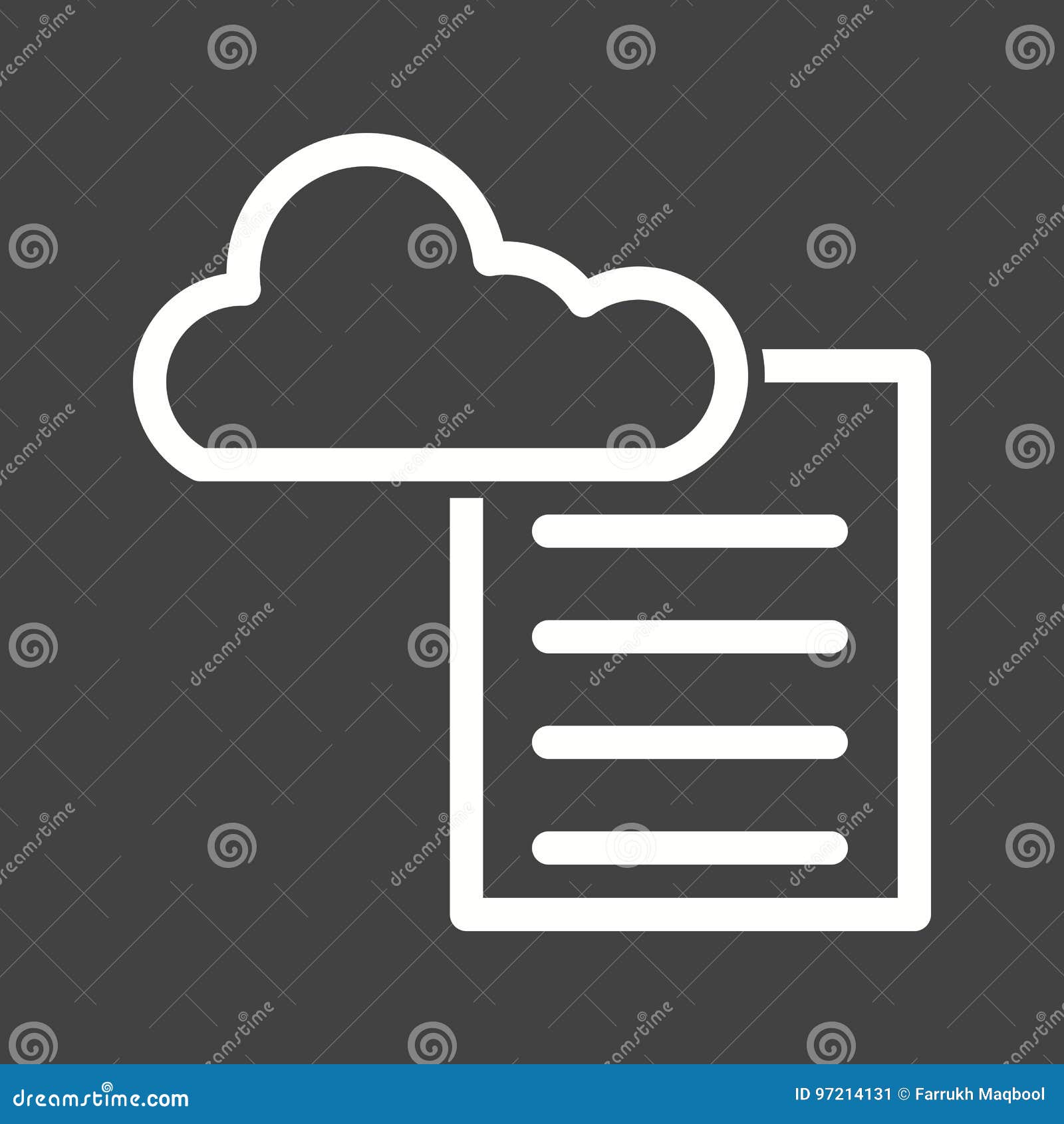 Cloud Reporting Stock Vector Illustration Of Cloud Connection 97214131
