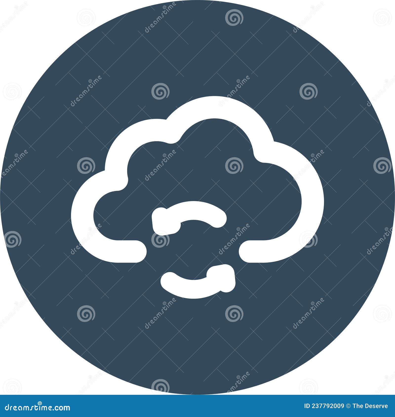 Cloud Restore Isolated Vector Icon Which Can Easily Modify or Edit ...