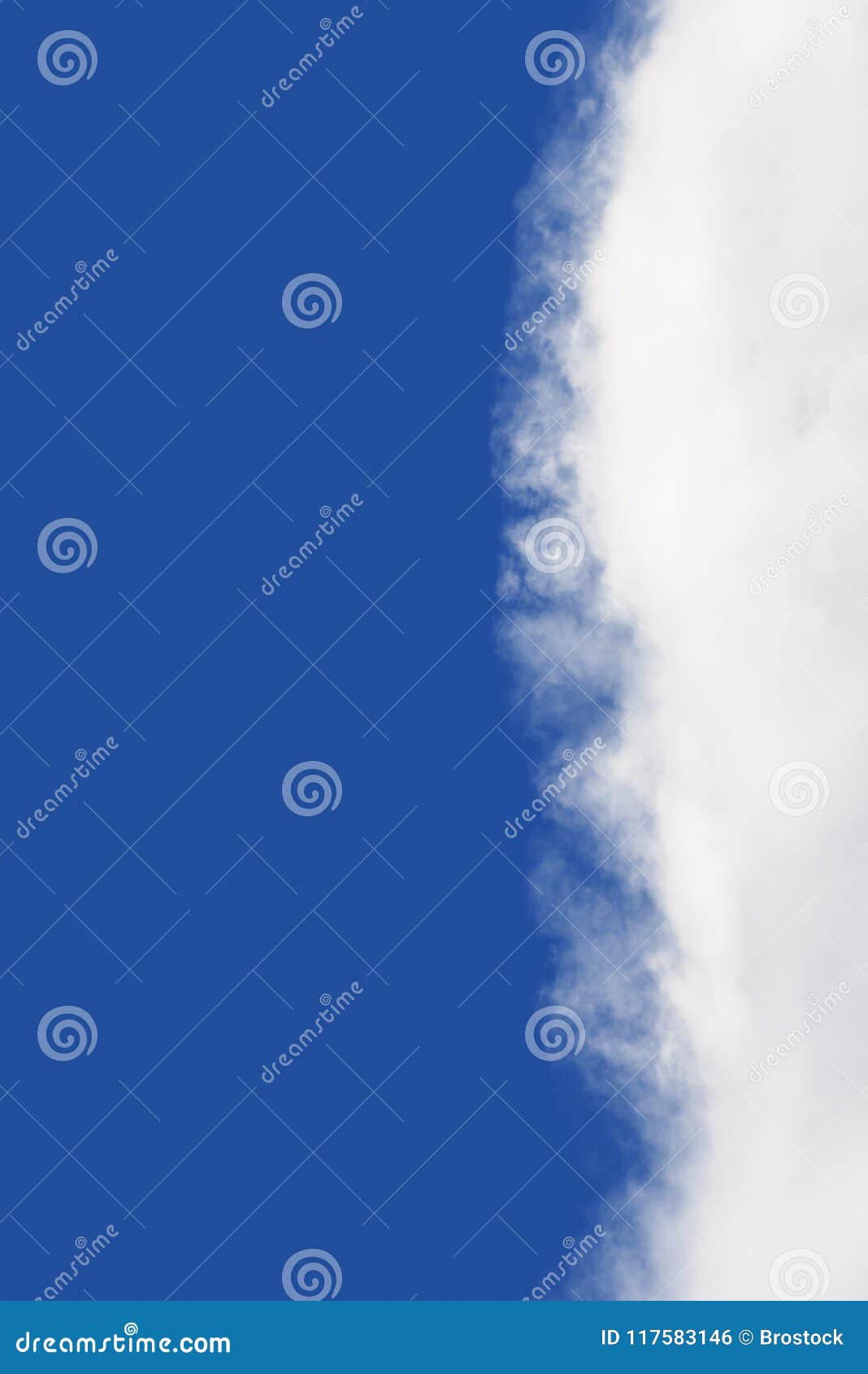 Cloud on Right Side Your Text or Creation on Left Side Stock Photo ...