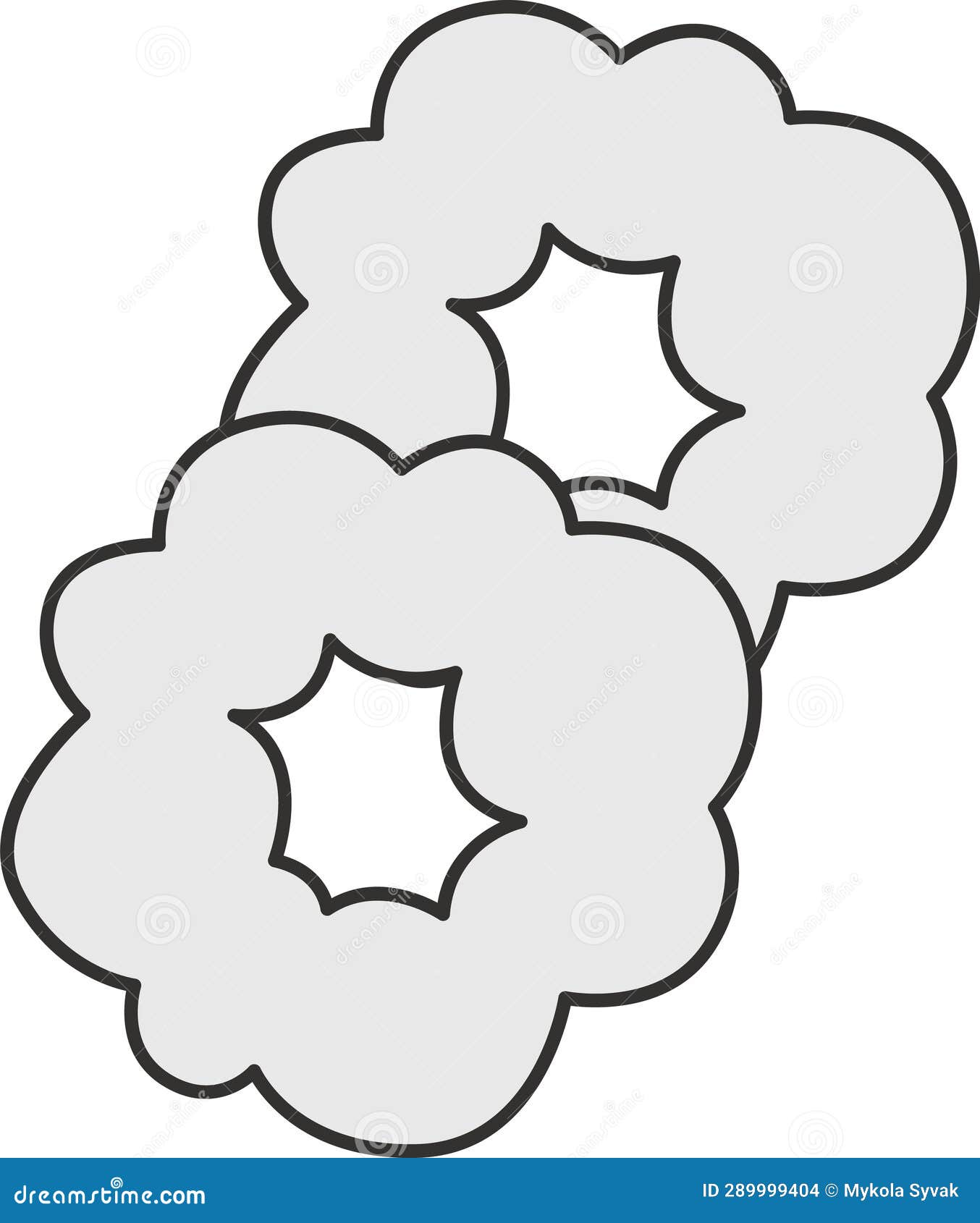 Cloud Rings Icon stock illustration. Illustration of frame - 289999404