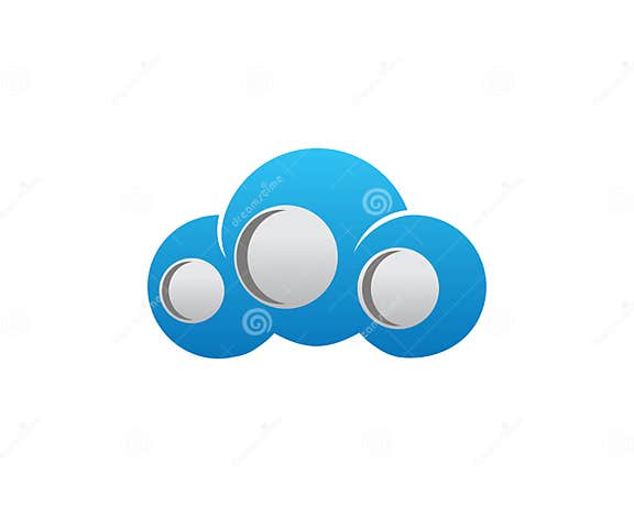 Cloud Robot Logo Icon Template Stock Illustration - Illustration of ...