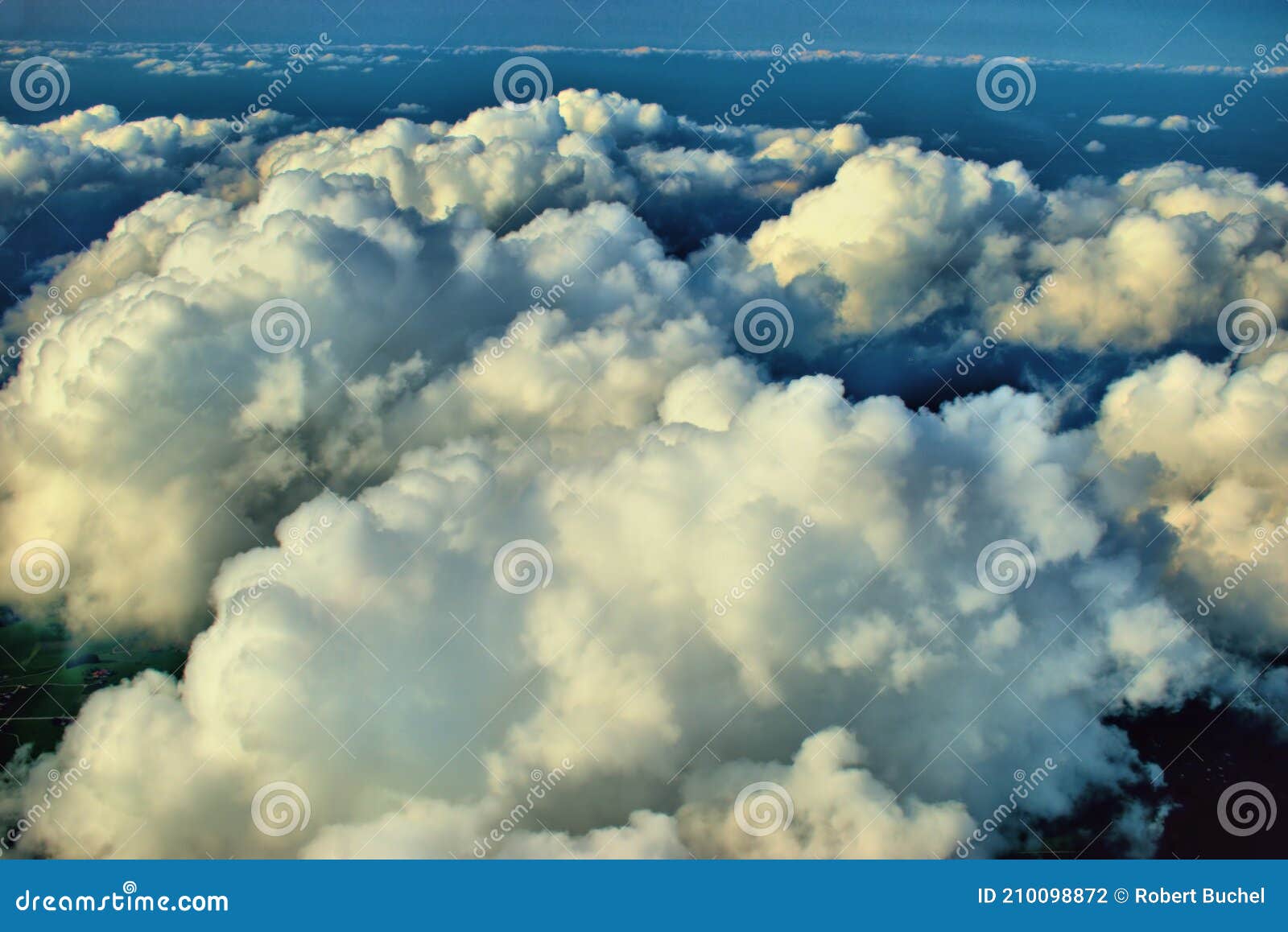 Cloud Scenery during a Flight Over Austria 12.9.2020 Stock Photo ...
