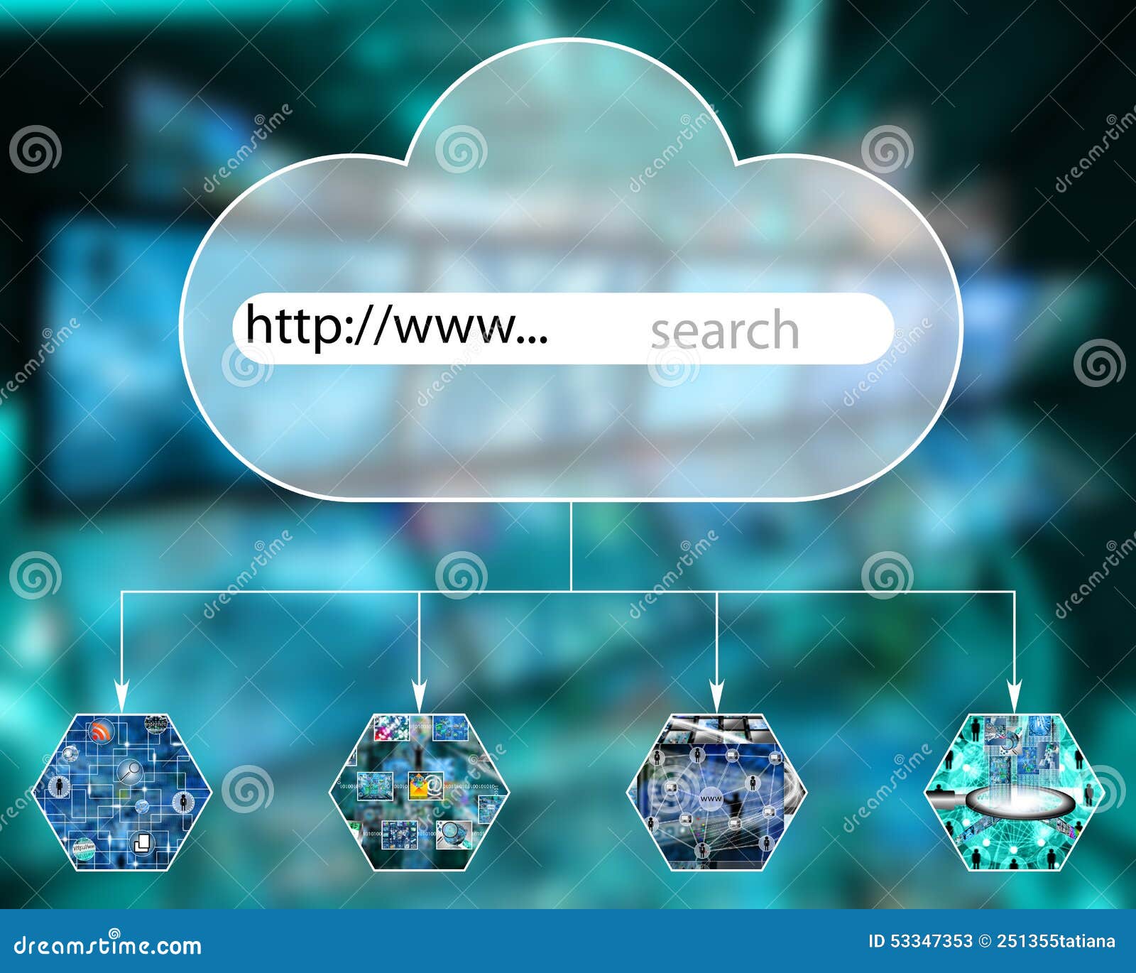 Cloud search stock illustration. Illustration of business - 53347353