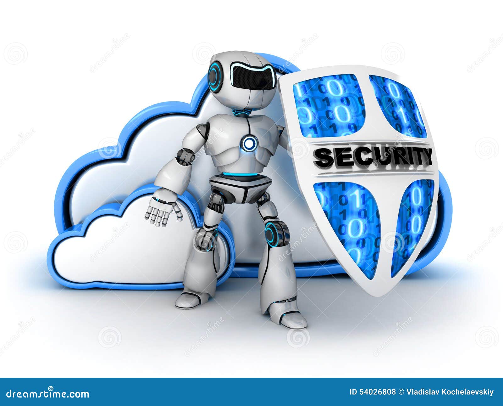 Cloud security stock illustration. Illustration of guard - 54026808