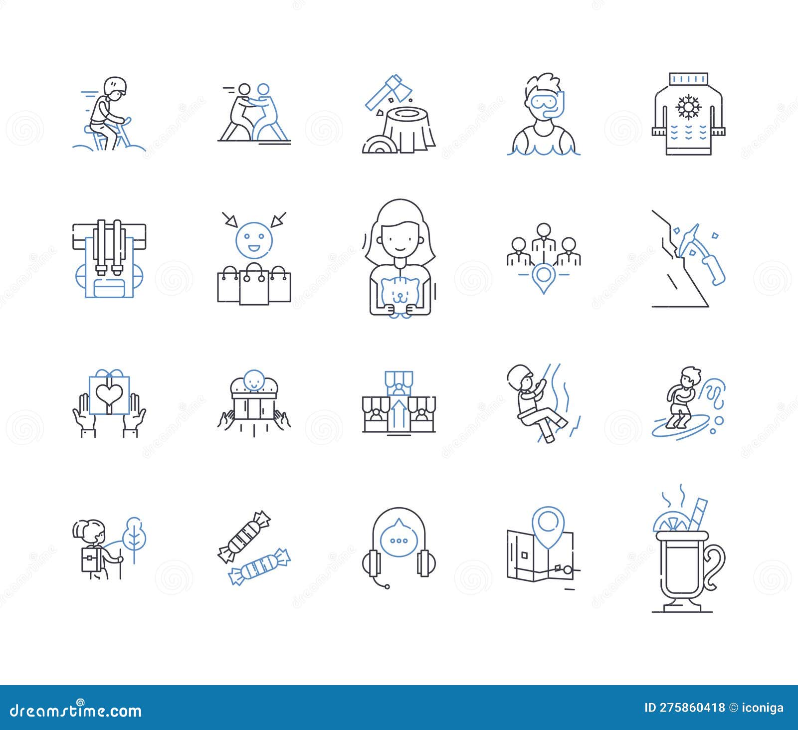 Cloud Security Line Icons Collection. Encryption, Cybersecurity ...