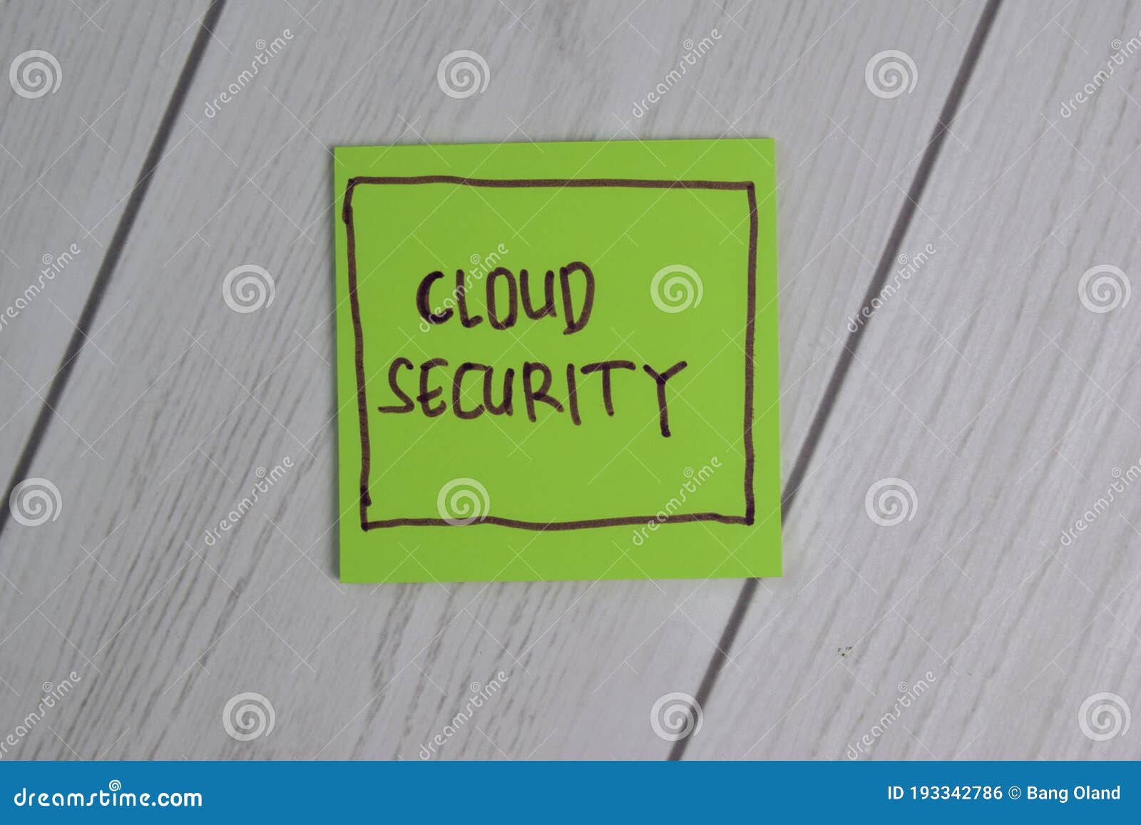 Cloud Security Text on Sticky Notes with Office Desk Concept Stock ...