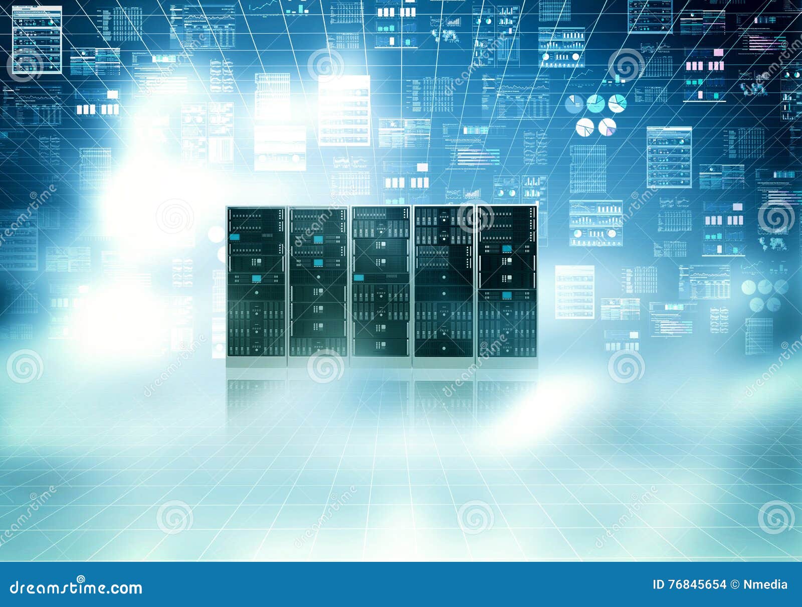 Cloud server concept stock photo. Image of server, application - 76845654