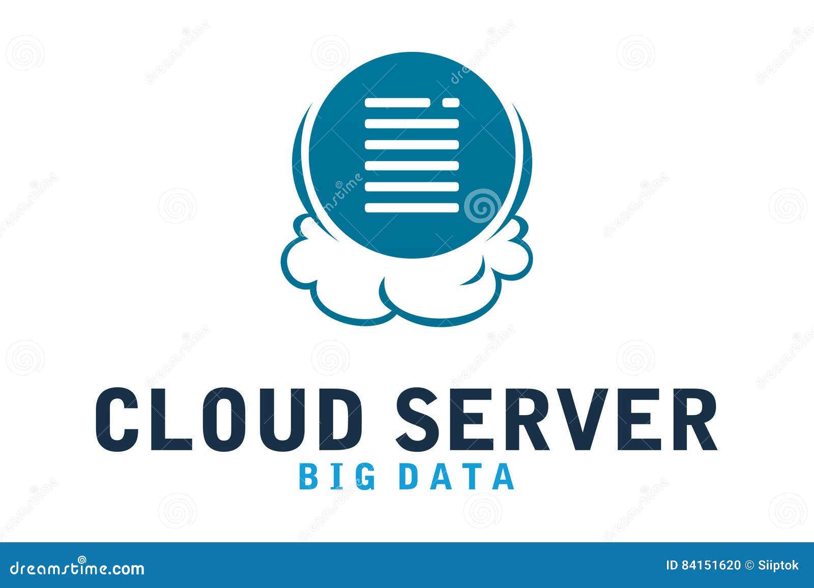 Cloud server logo stock vector. Illustration of hosting - 84151620