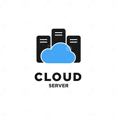 Cloud Server Logo Design Inspiration Stock Vector - Illustration of ...