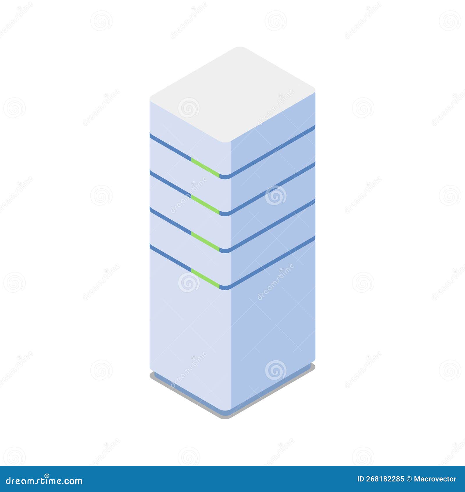 Cloud Server Rack Composition Stock Illustration - Illustration of ...