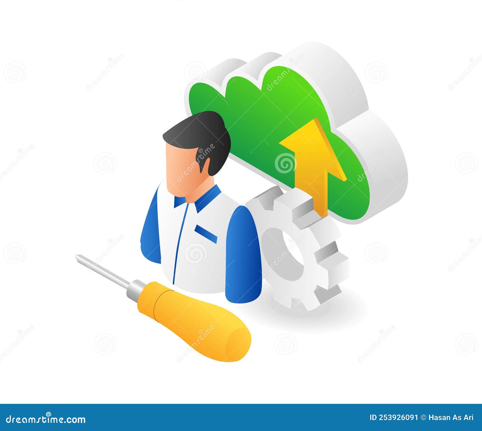 Security Maintenance Icon Set Vector Illustration | CartoonDealer.com ...