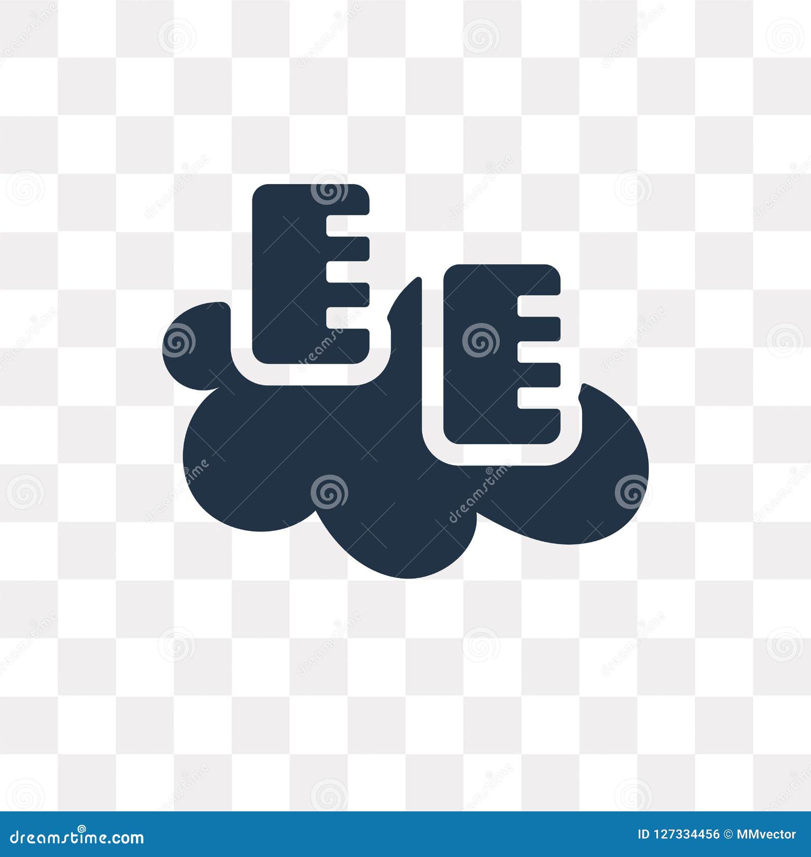 Cloud Server Vector Icon Isolated on Transparent Background, Cloud ...