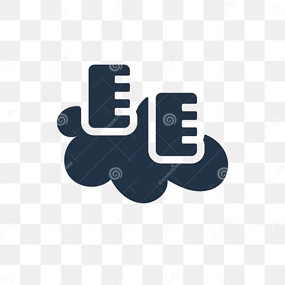 Cloud Server Vector Icon Isolated on Transparent Background, Cloud ...