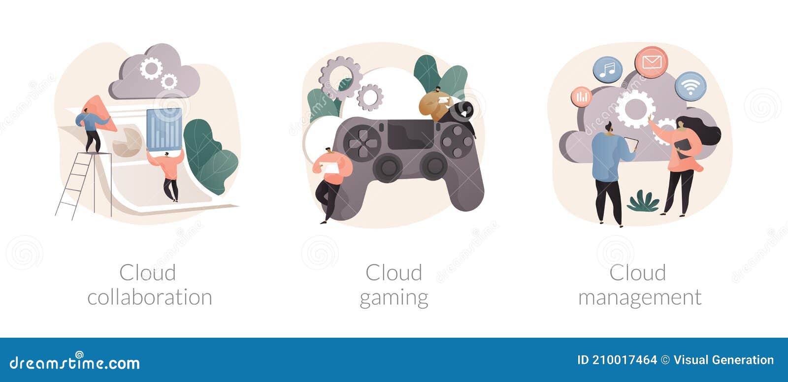 Cloud Service Abstract Concept Vector Illustrations. Stock Vector ...