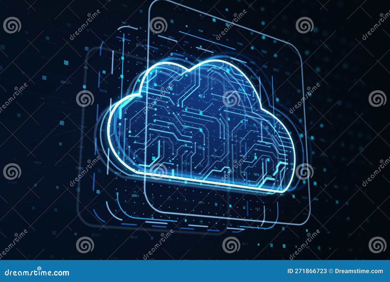 Cloud Service and Data Exchange Technology Concept with Perspective ...