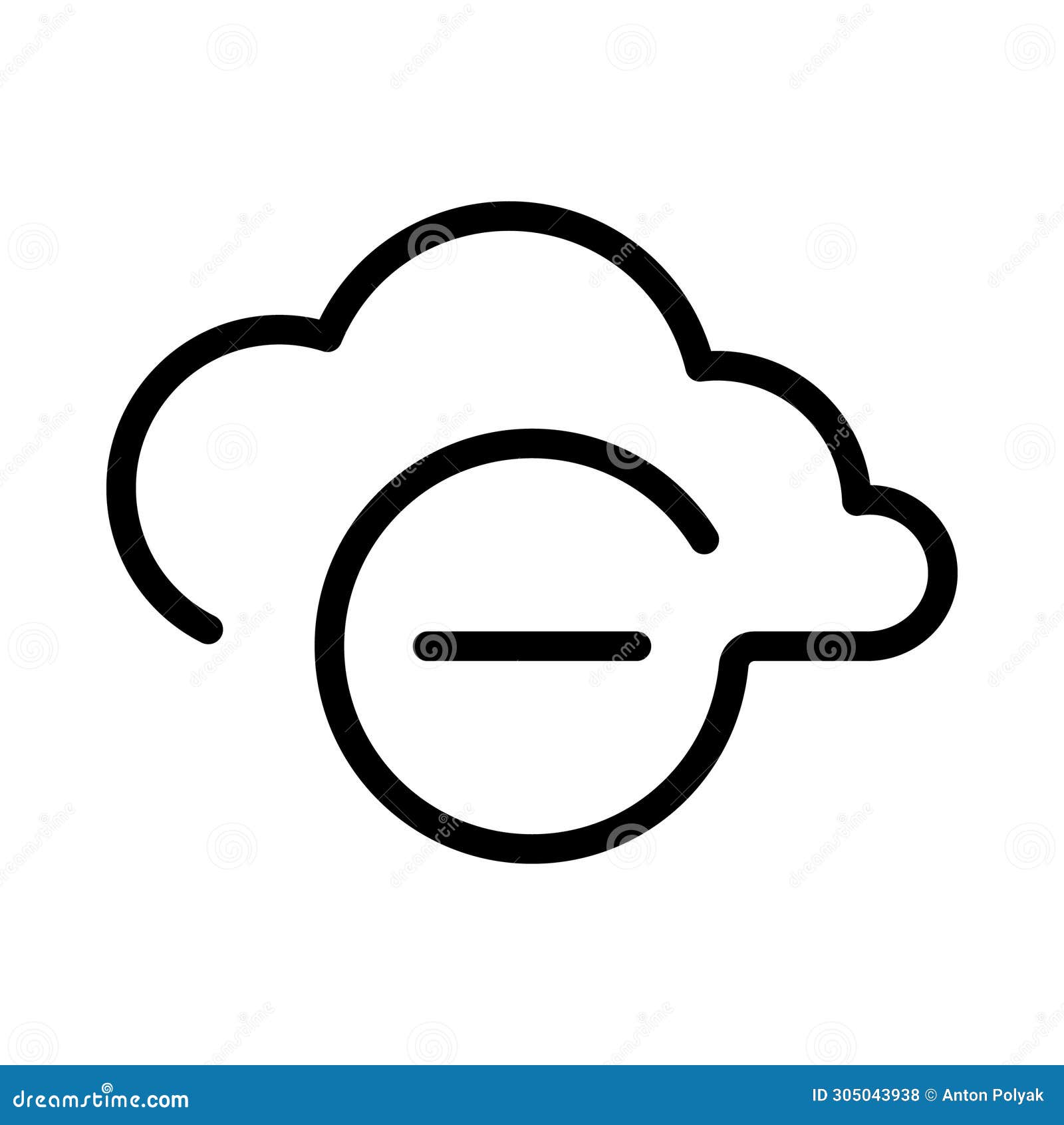 Cloud Service Icon. Cloud Computing, Stock Illustration - Illustration ...