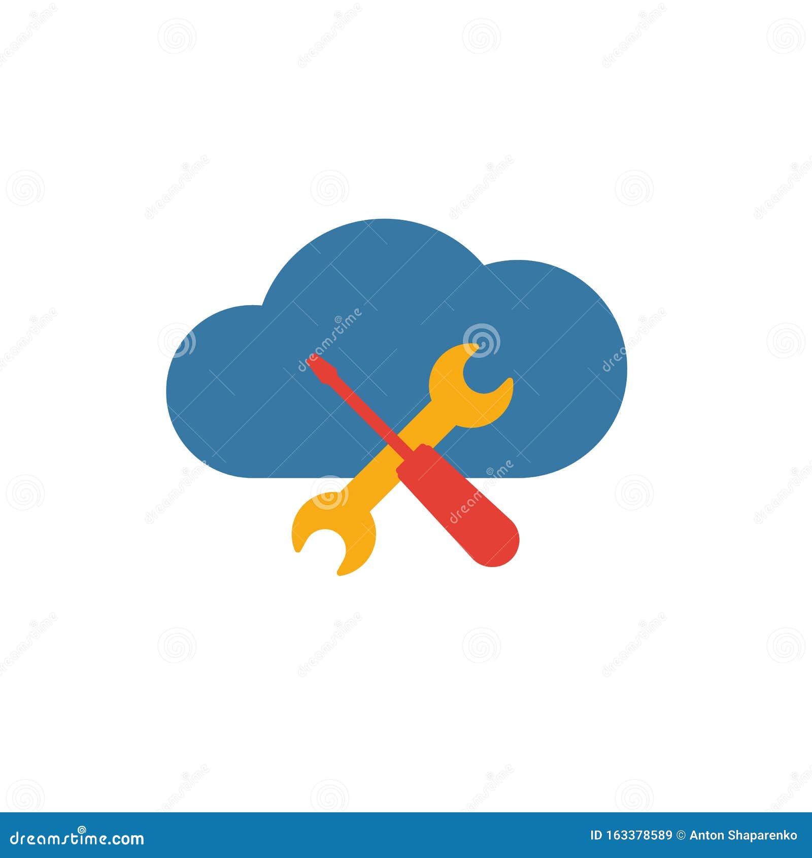 Cloud Service Icon. Flat Creative Element from Big Data Icons ...