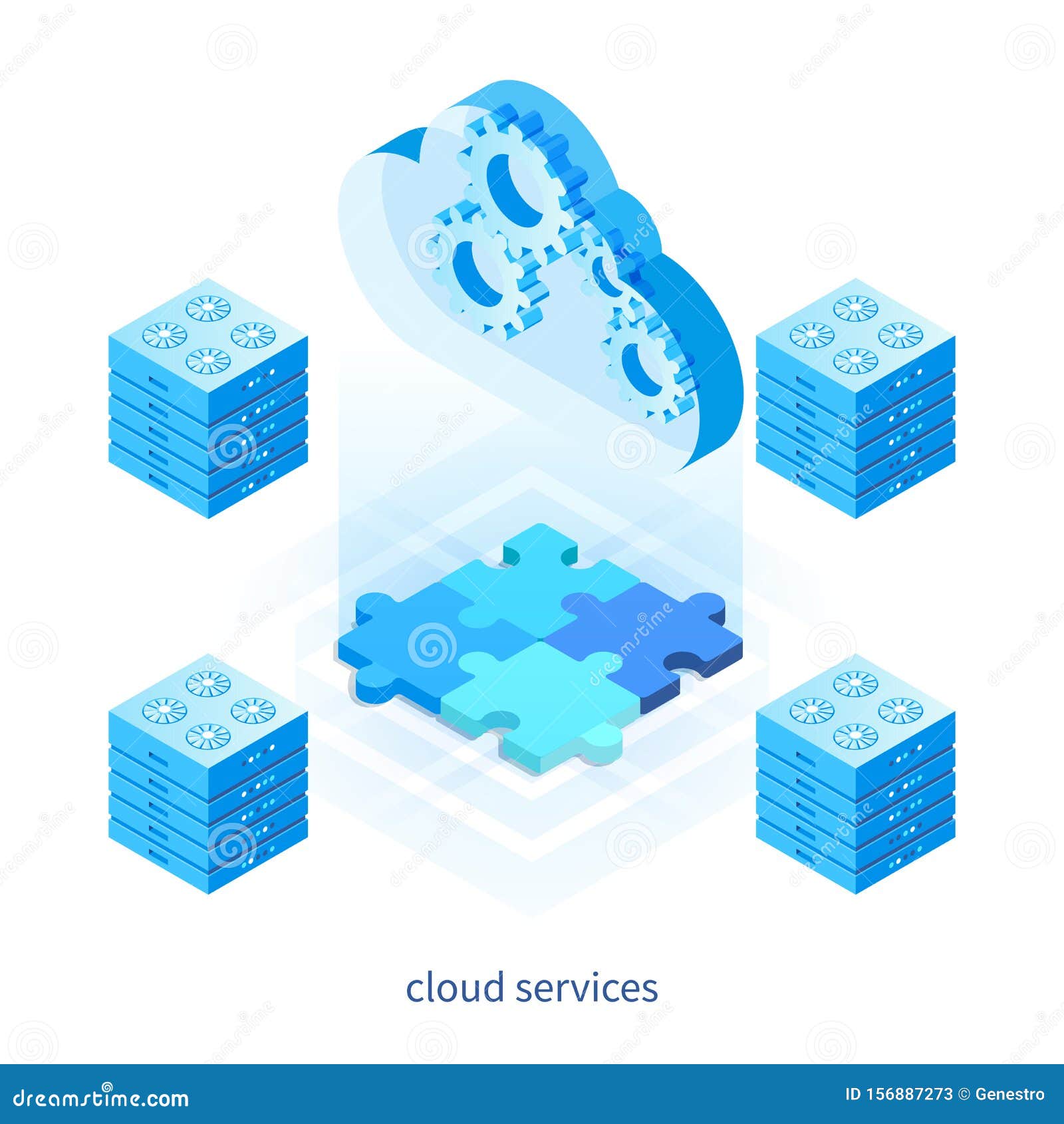 Cloud services concept 05 stock vector. Illustration of networking - 156887273