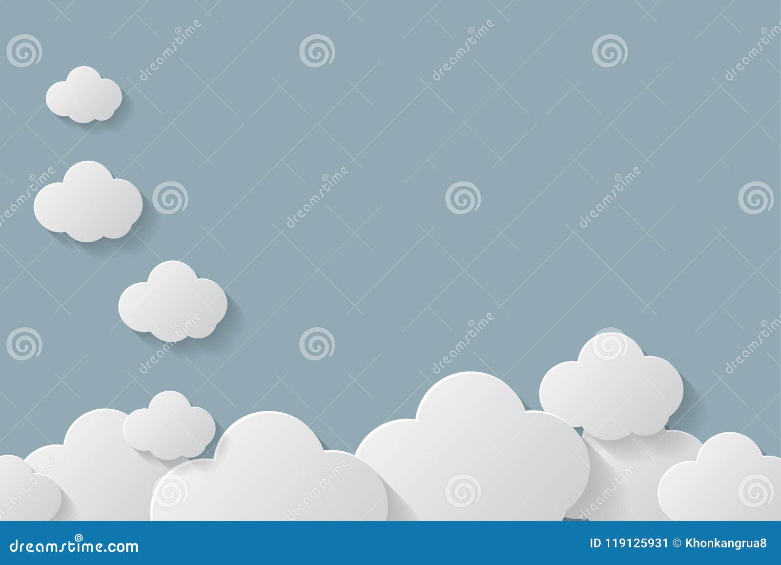 Cloud Set Background.Cloud Flat.llustration Vector Stock Vector ...