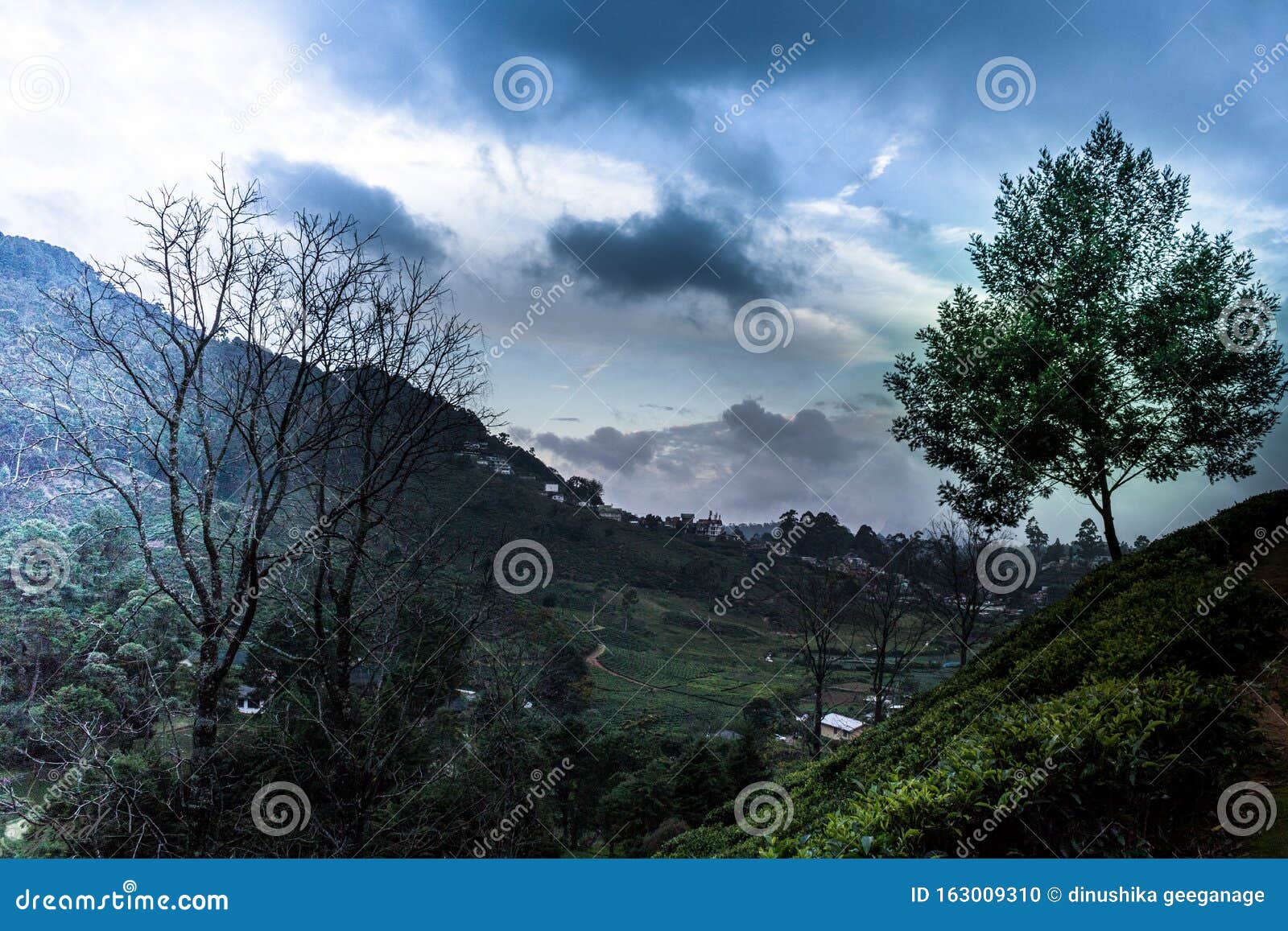 Cloud and shadows stock photo. Image of mountain, landscape - 163009310