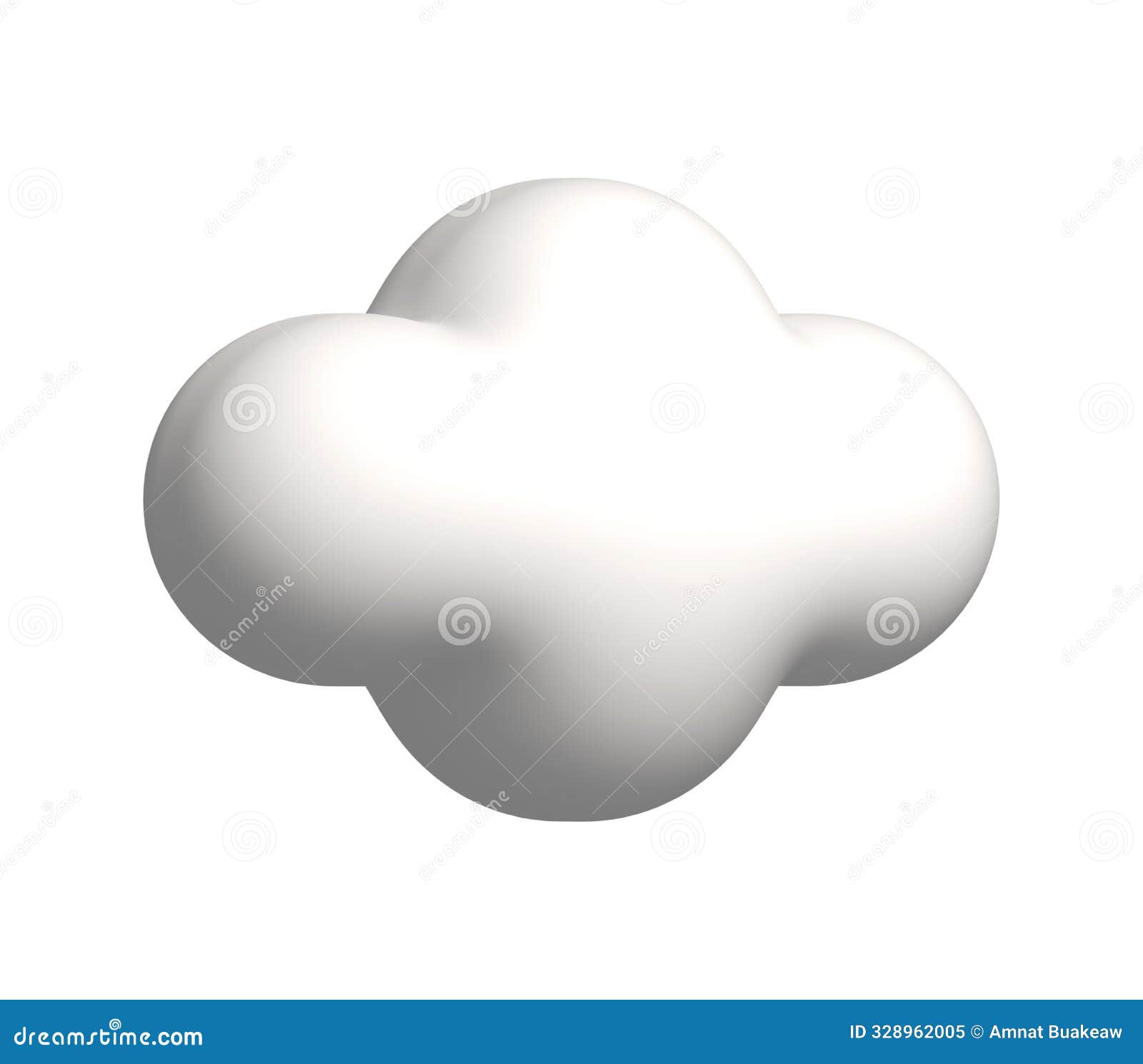 Cloud, Cloud Shape 3d, Cloud Icon, Emoji Cloud for Message Social Stock ...