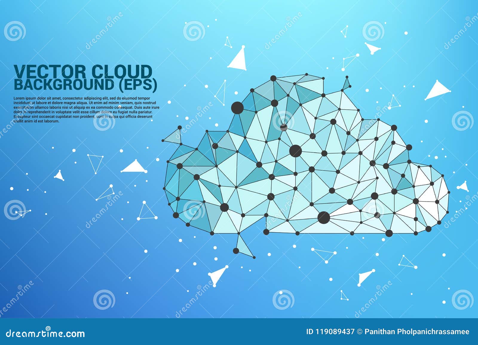 Cloud Computing Network Concept Polygon Dot Connected Line : Concept of ... Cloud Computing Network Concept Polygon Dot Connected Line : Concept of ...