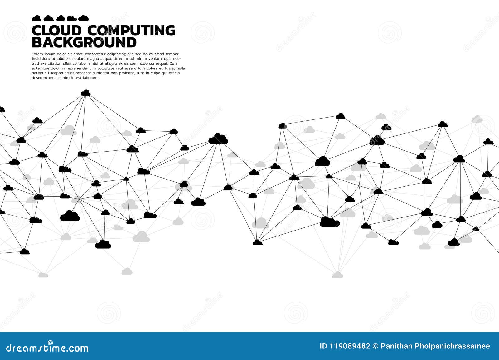 Cloud Computing Network Concept Polygon Dot Connected Line : Concept of ... Cloud Computing Network Concept Polygon Dot Connected Line : Concept of ...