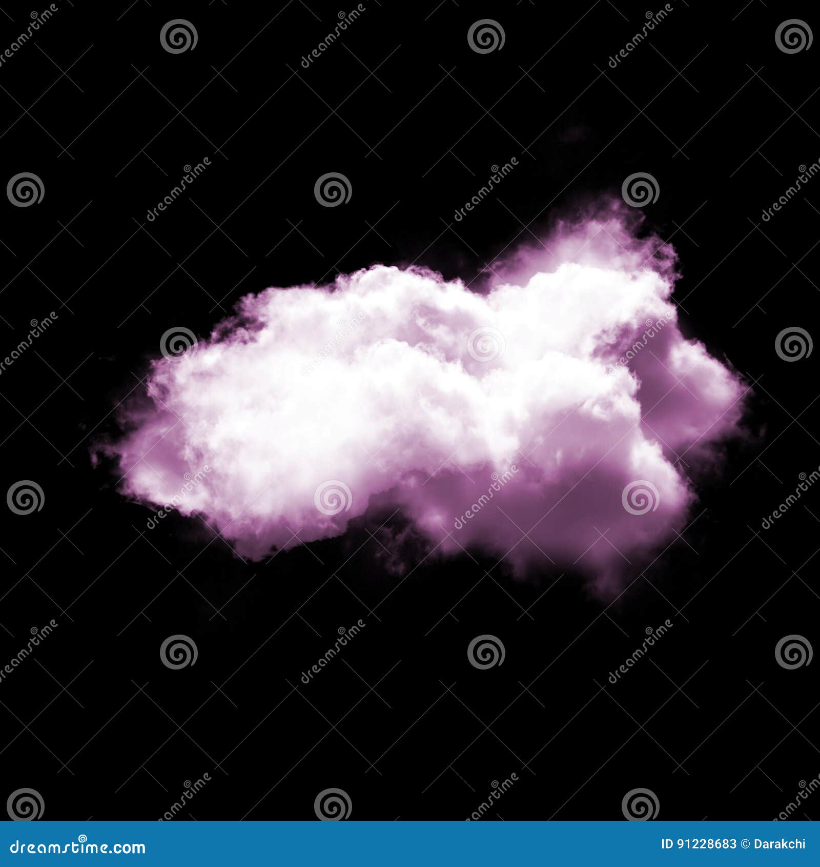 Cloud Shape Isolated Over Solid White Background Stock Illustration ...