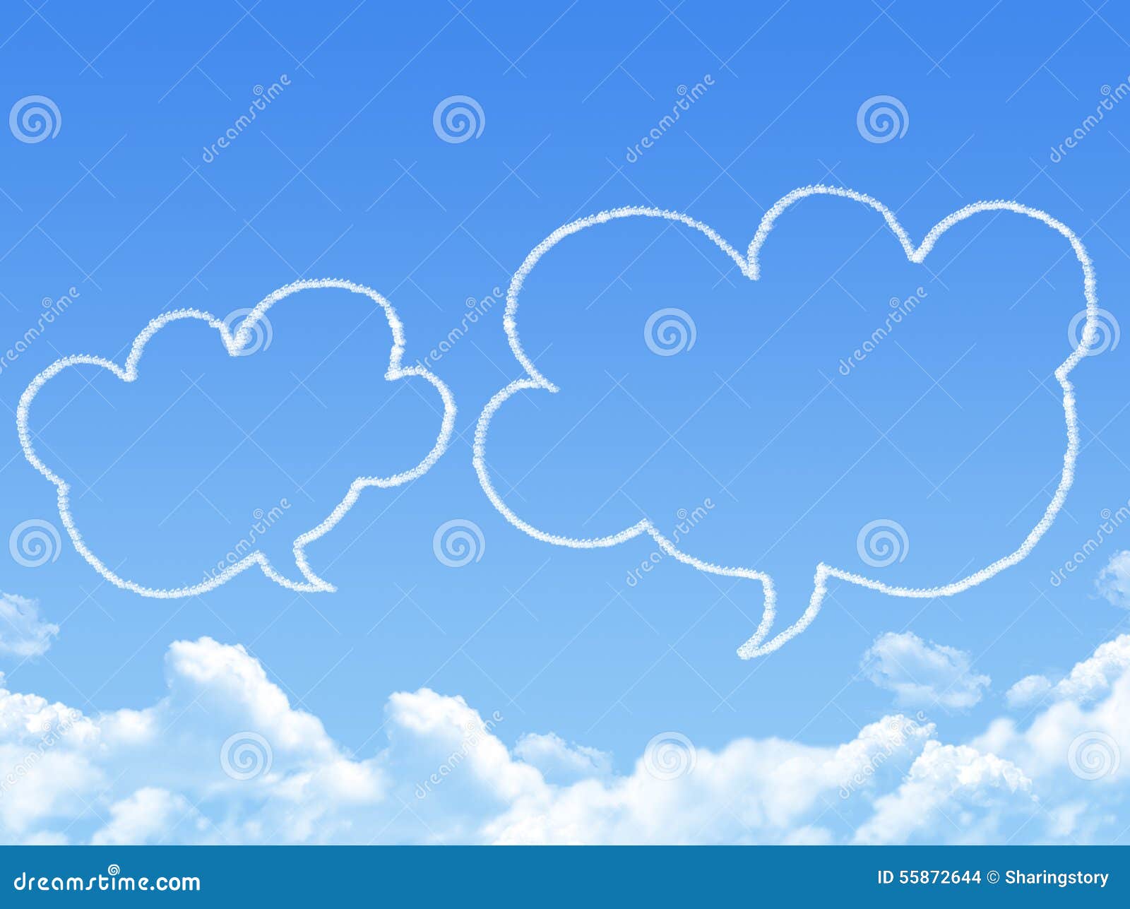 Cloud shaped as chat stock photo. Image of icon, bubble - 55872644
