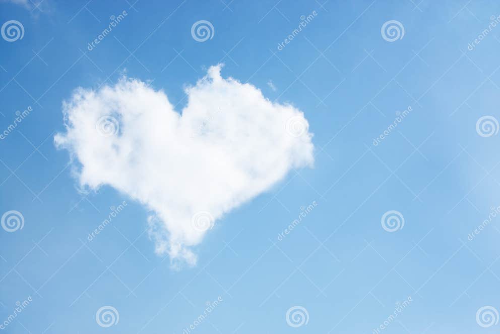 Cloud shaped heart stock image. Image of engagement, shape - 14015969