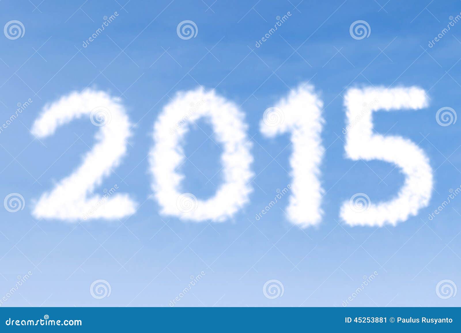 Cloud shaped number 2015 stock image. Image of clear - 45253881