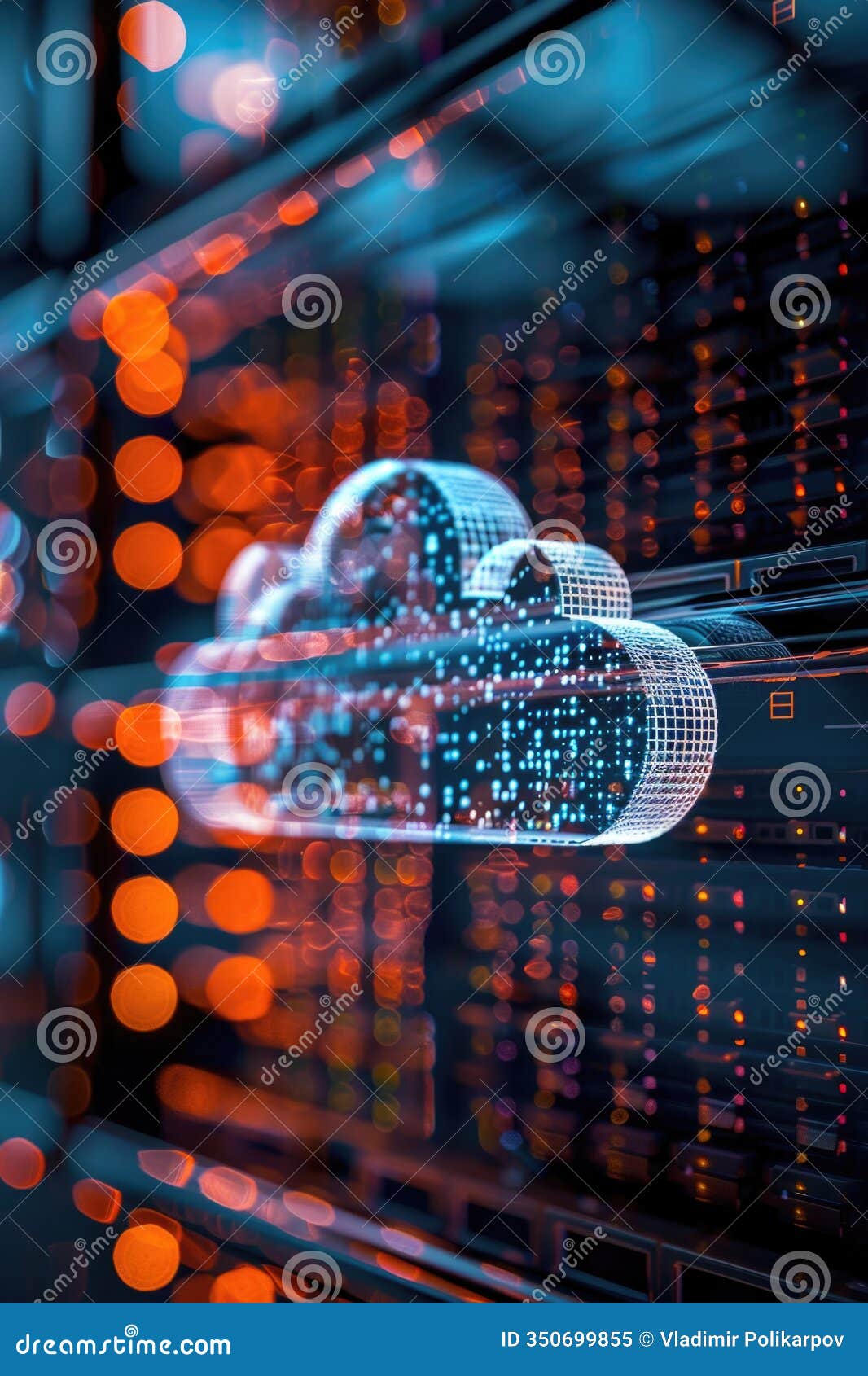 A Cloud-shaped Object Sits Alone in a Dark Room, Illuminated by a Faint ...