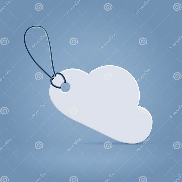 Cloud shaped tag label stock vector. Illustration of graphic - 31024507